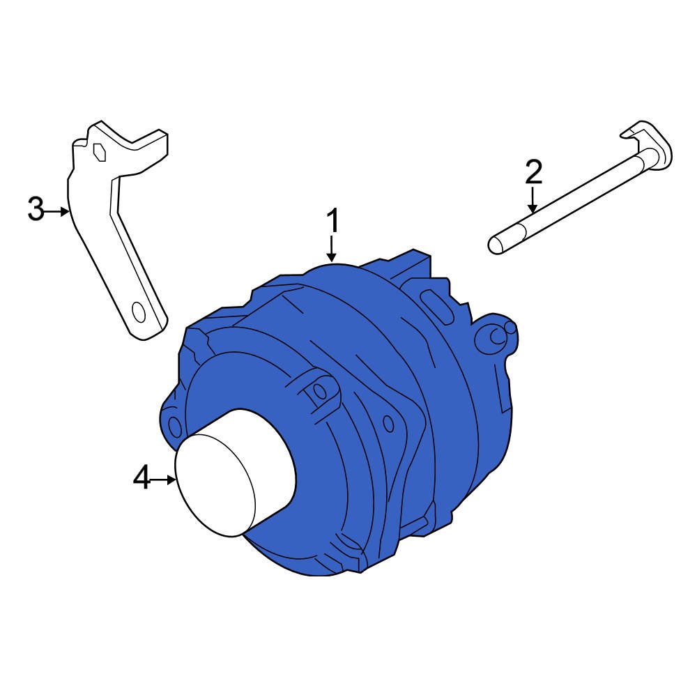 Nissan OE 231001AA1B - Alternator