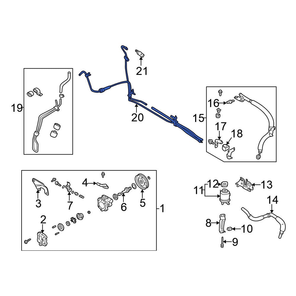 Nissan OE 497252Y901 - Power Steering Return Hose