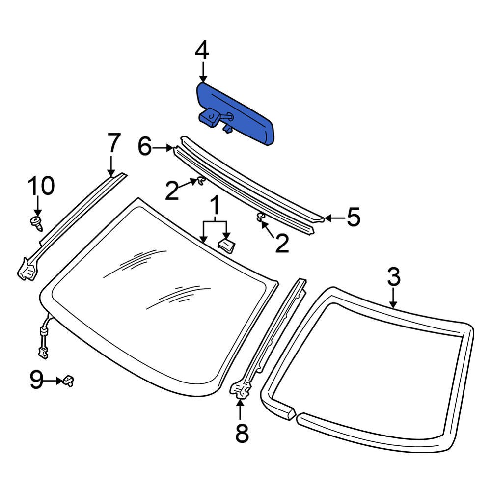 Nissan OE 8690132200 - Left Seat Back Panel Clip