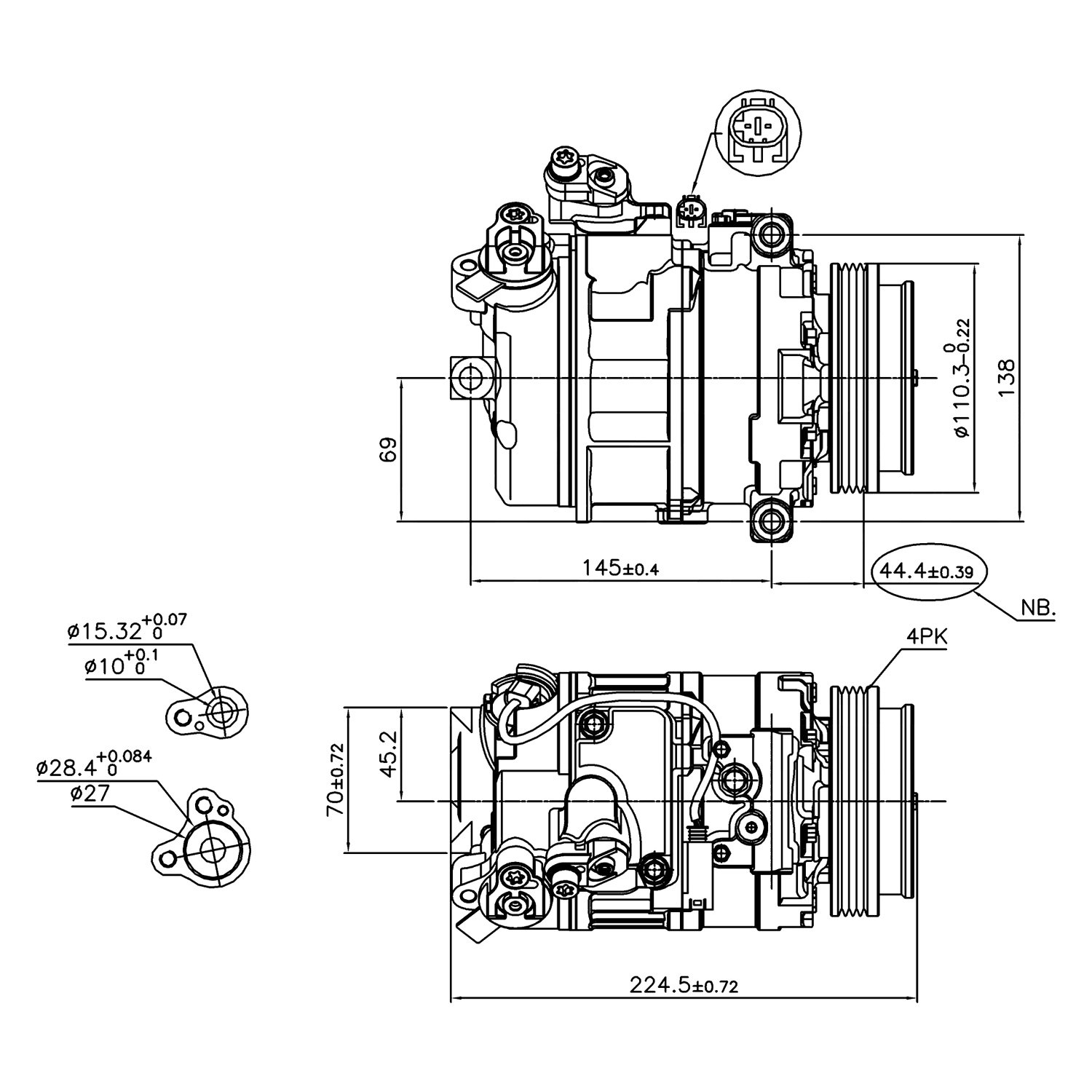 Nissens® 89199 - A/C Compressor
