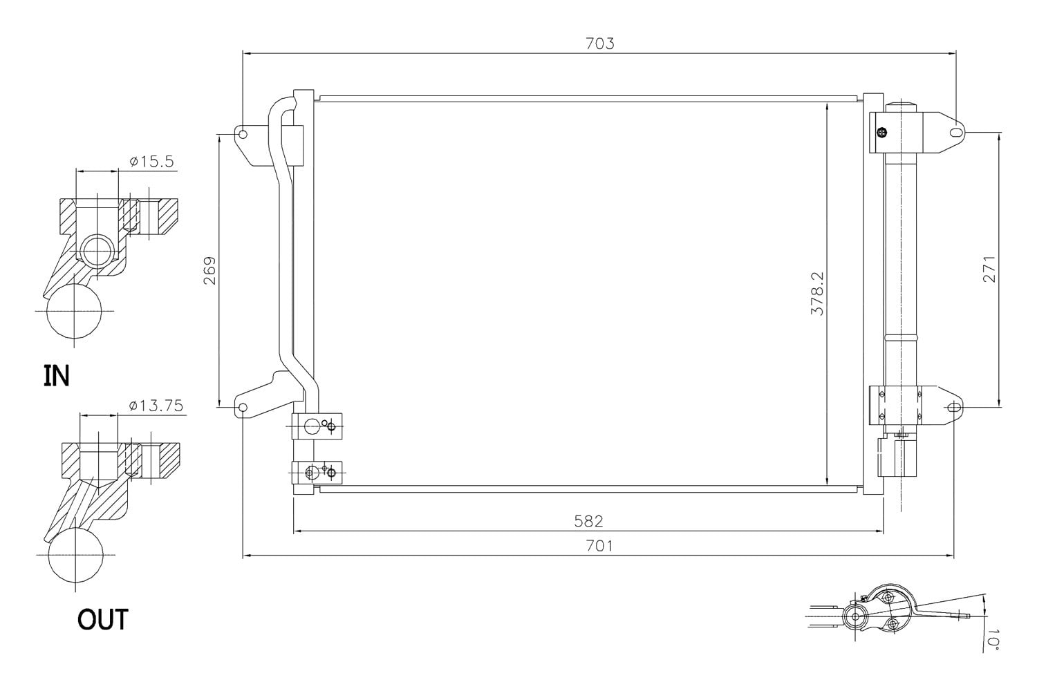Nissens® 940238 - A/C Condenser
