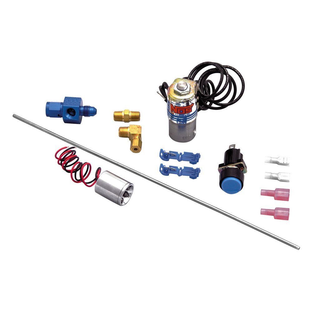 Nitrous Oxide Systems® 16033NOS - With Single Blue LED Lights and -4AN ...