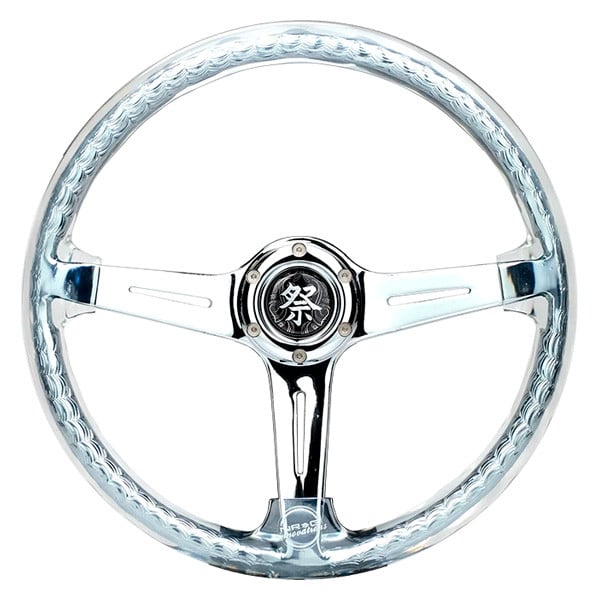 NRG Innovations® RST-027CH-CL - 3-Spoke Matsuri Clear Acrylic ...