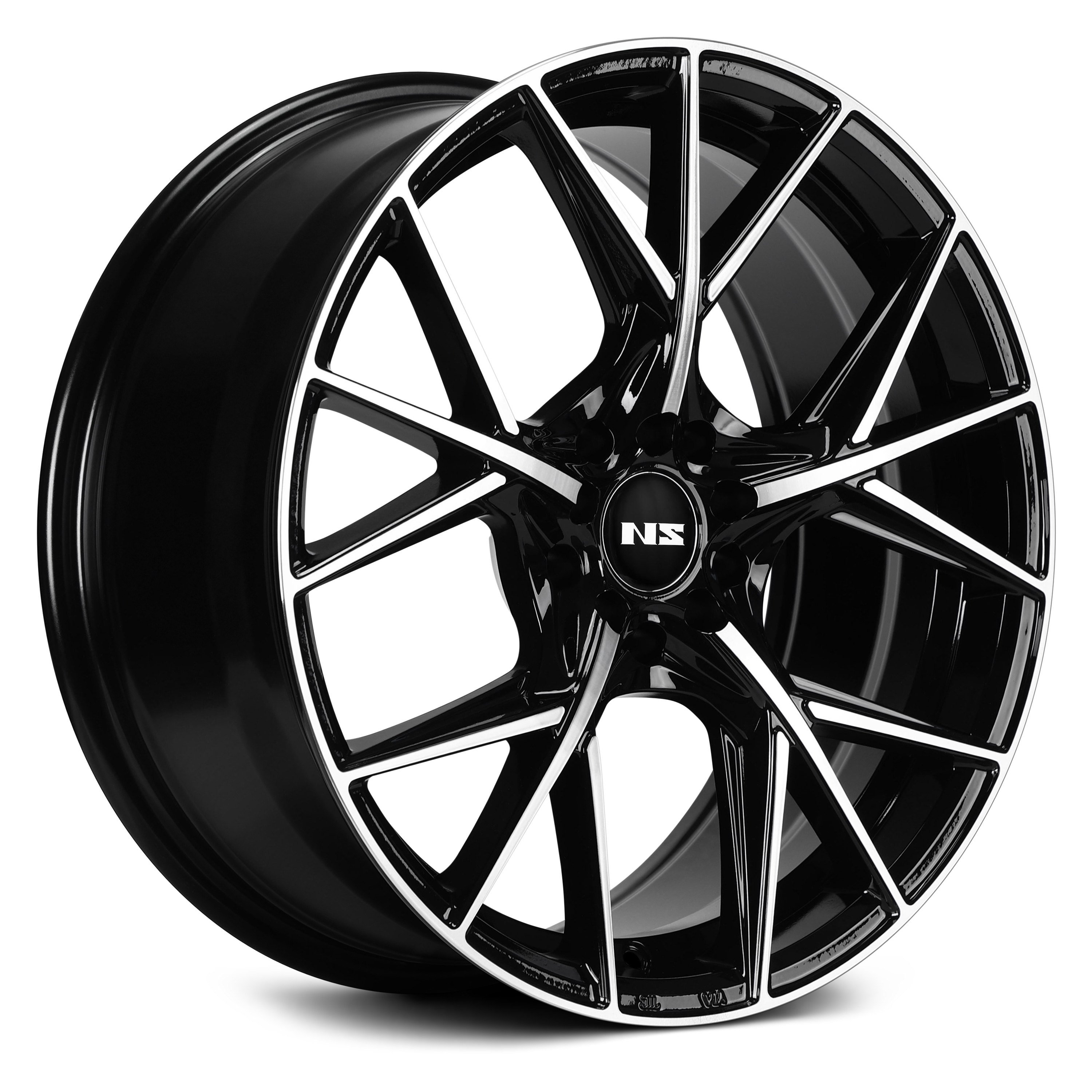NS SERIES® NS1808 Wheels - Gloss Black with Machined Face Rims