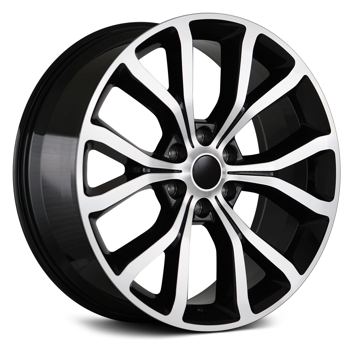 OE CONCEPTS® FD05 2018 FORD Wheels - Gloss Black with Machined Face ...