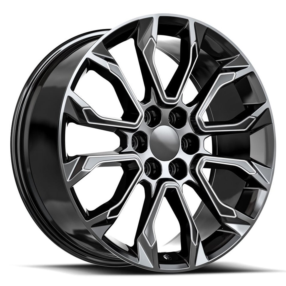 OE REVOLUTION® G-38 Wheels - Gloss Black with Milled Accents Rims - G38 ...