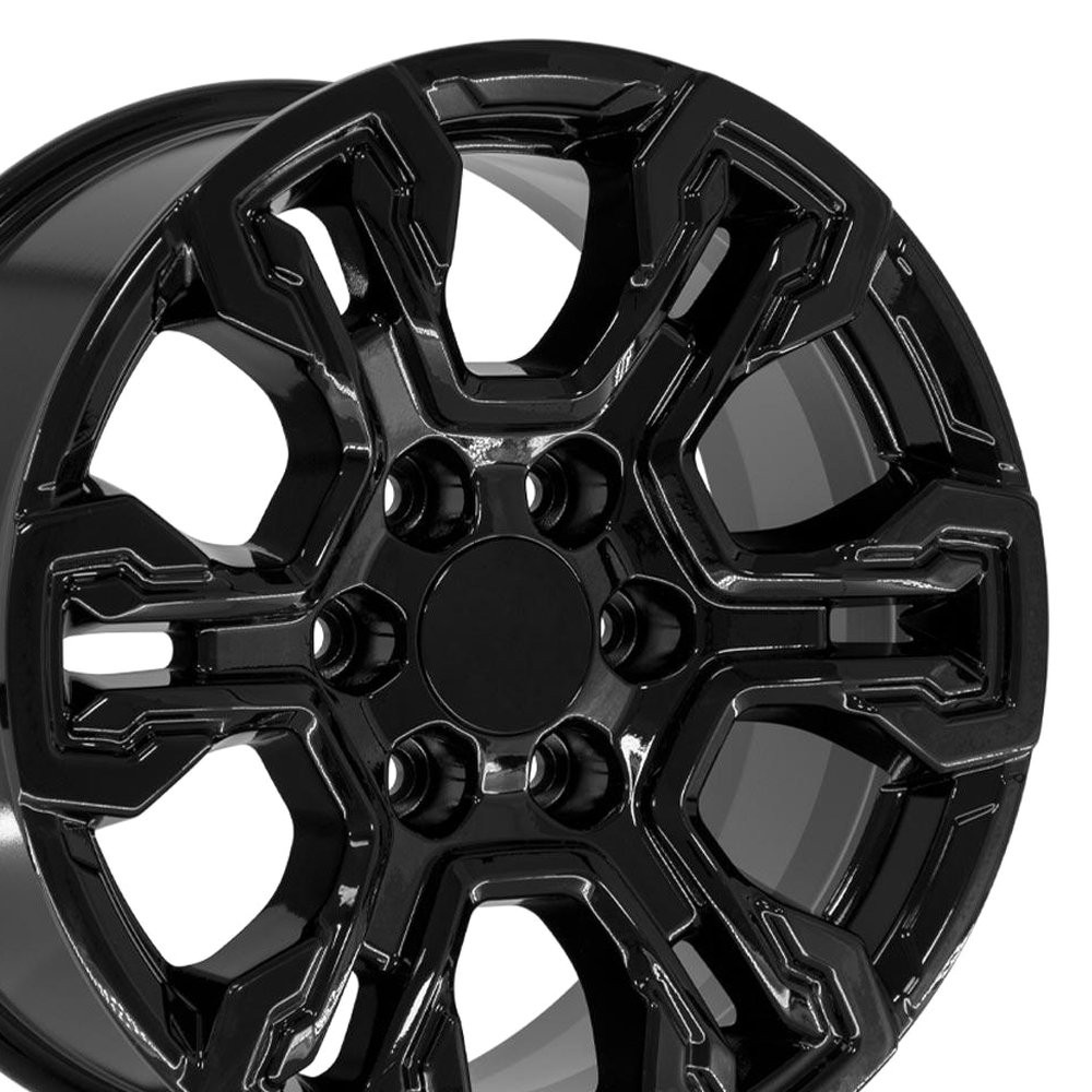OE Wheels® 9511097 - 6 Double-Spoke Gloss Black 18x8.5 Alloy Factory ...