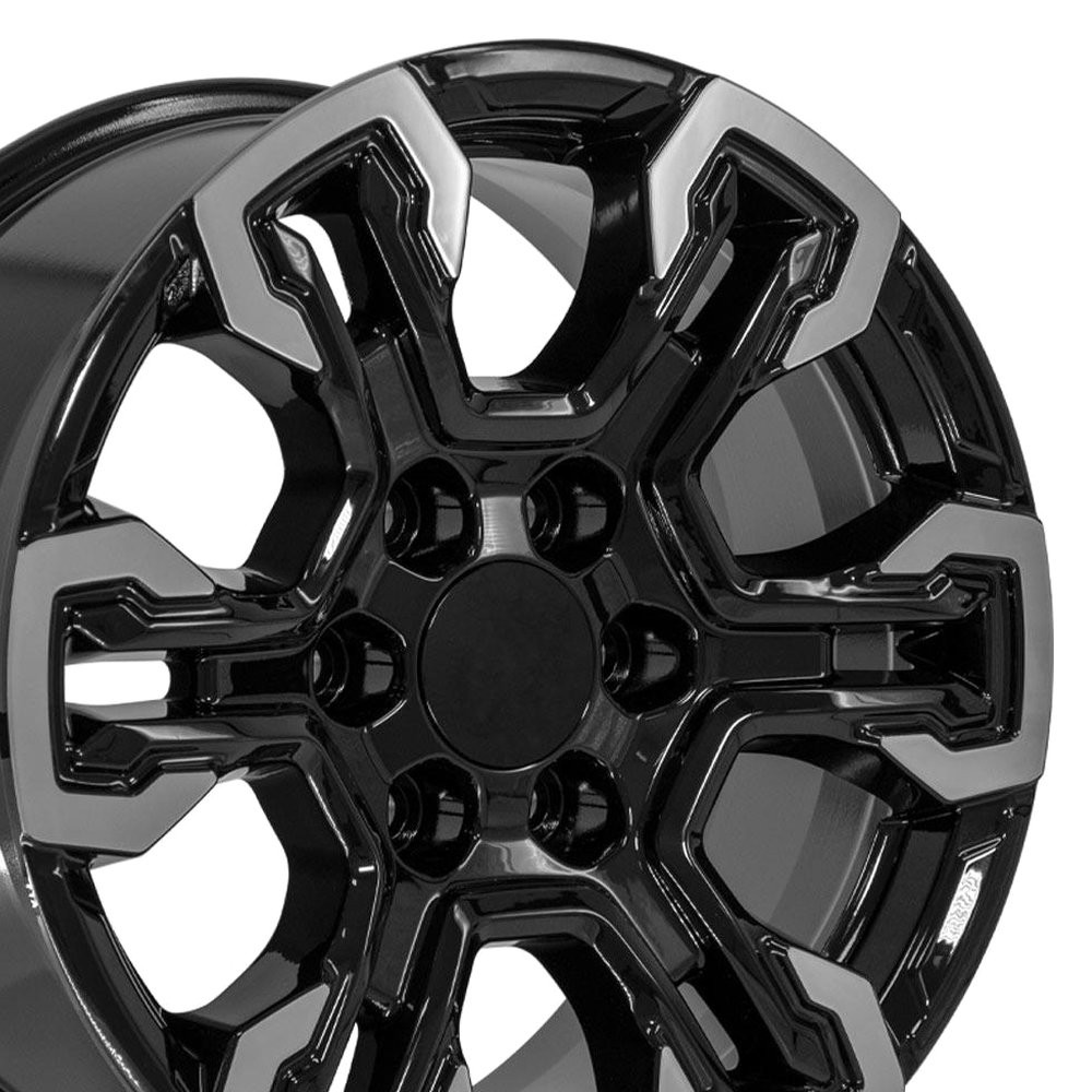 OE Wheels® 9511098 - 6 Double-Spoke Gloss Black 18x8.5 Alloy Factory ...