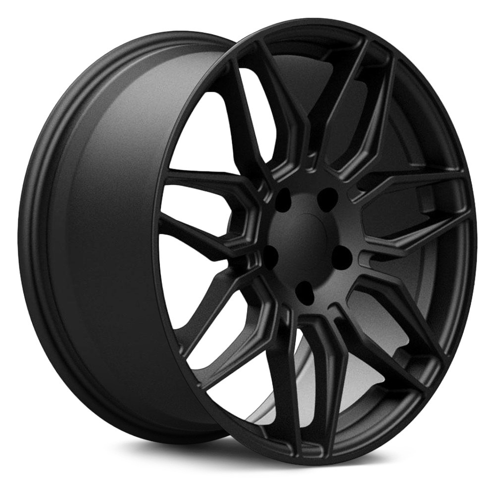 OE Wheels® 9511118 - 7 U-Spoke Satin Black 19x8.5 Alloy Factory Wheel ...