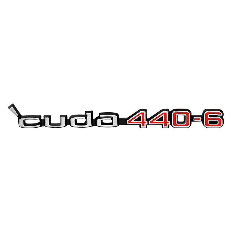 OER® 2998798 - "Cuda 440-6" Hood Emblem
