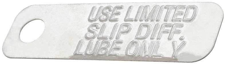 OER® 363739 - Rear Axle ID Tag