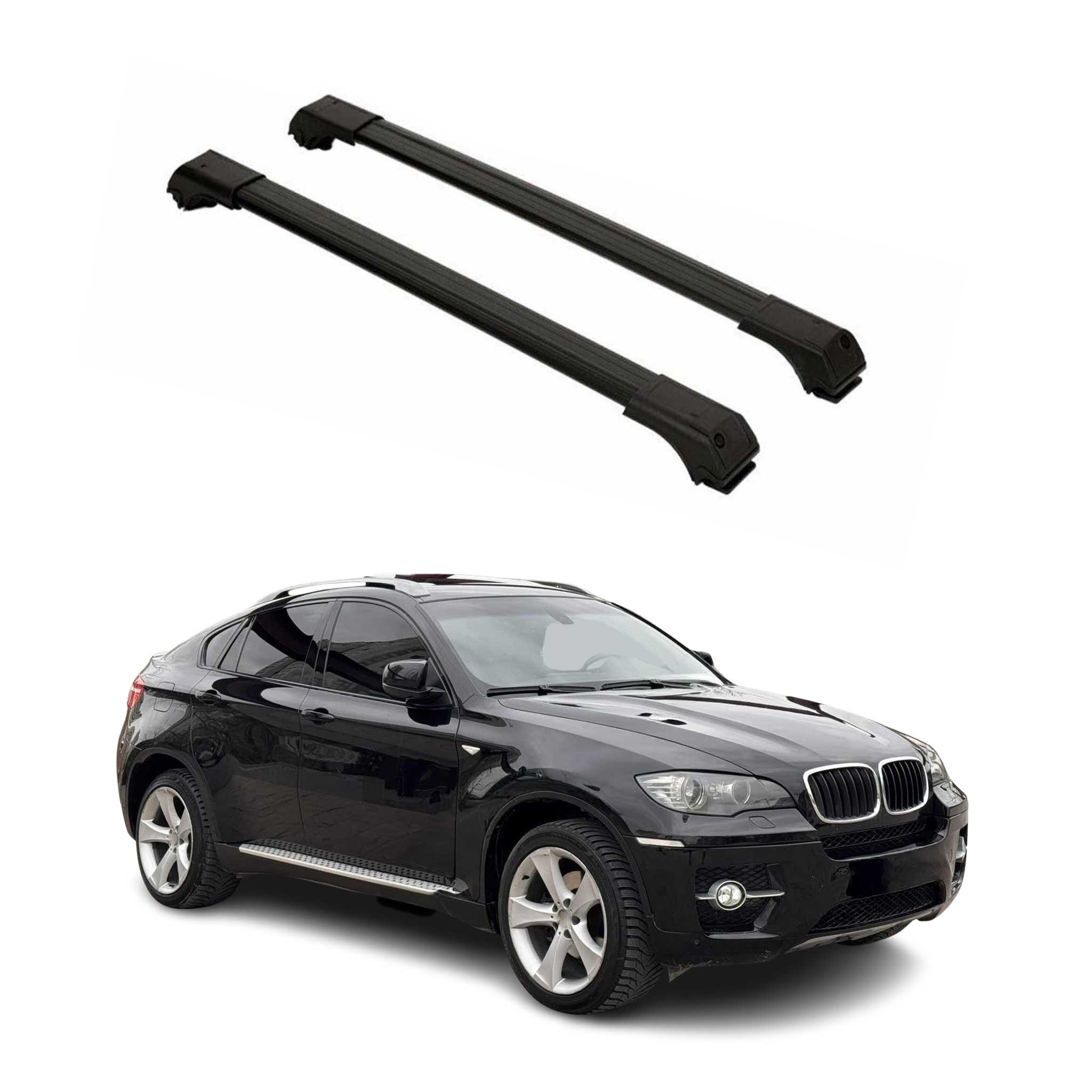 OMAC® 1211924B - Black Flush-Mounted Roof Rails Cross Bars