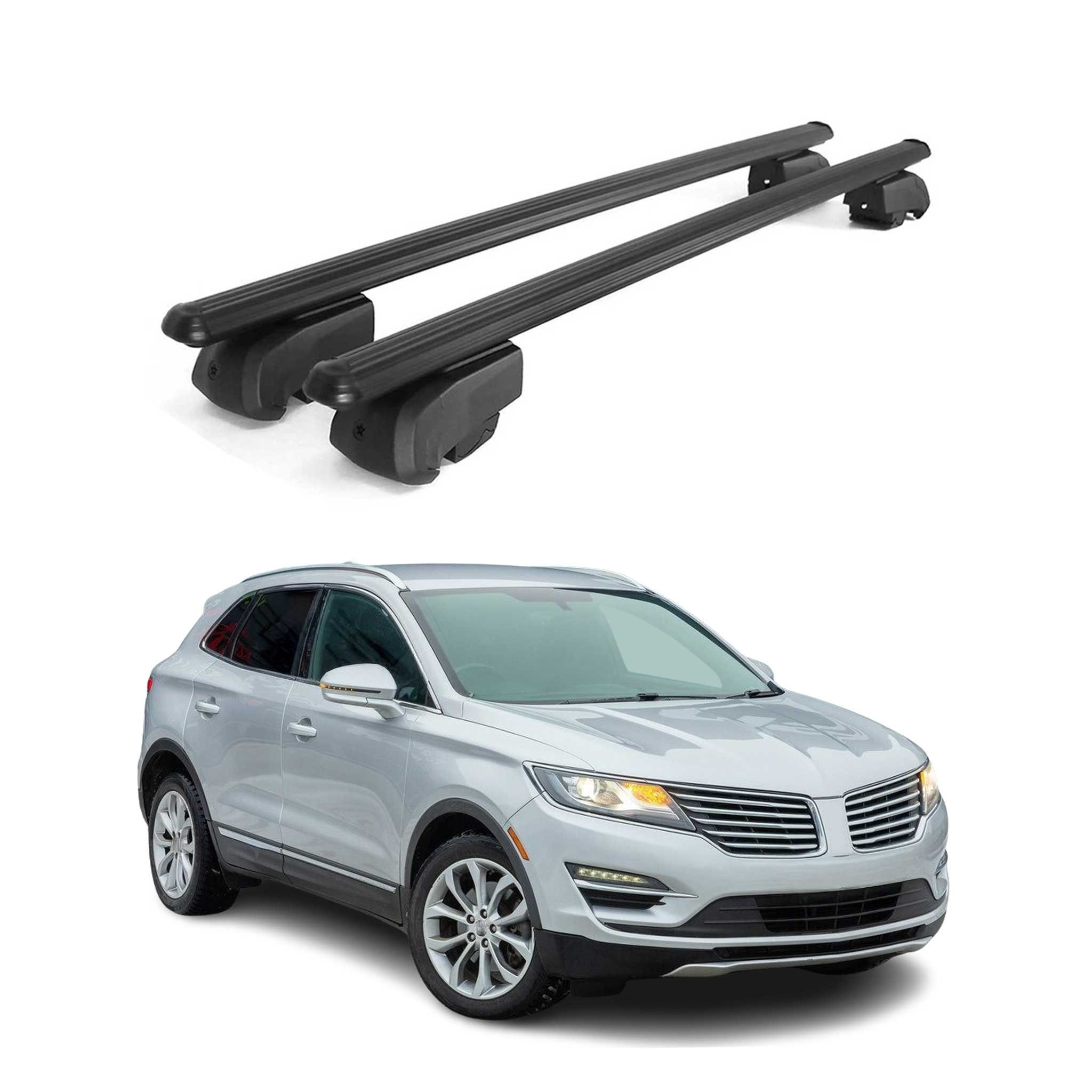 OMAC® G003010 - Black Flush-Mounted Roof Rails Cross Bars