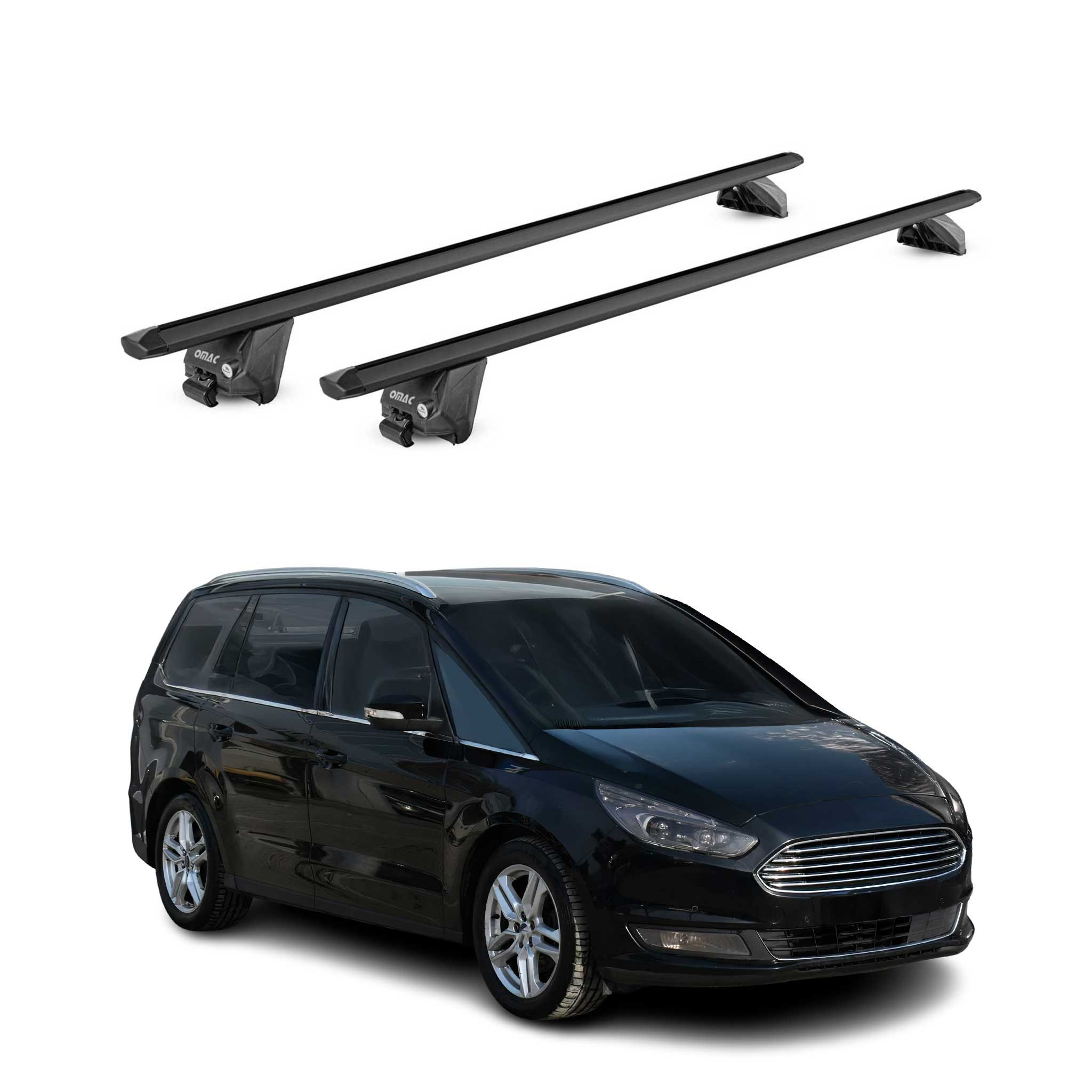OMAC® G004230 - Black Flush-Mounted Roof Rails Cross Bars