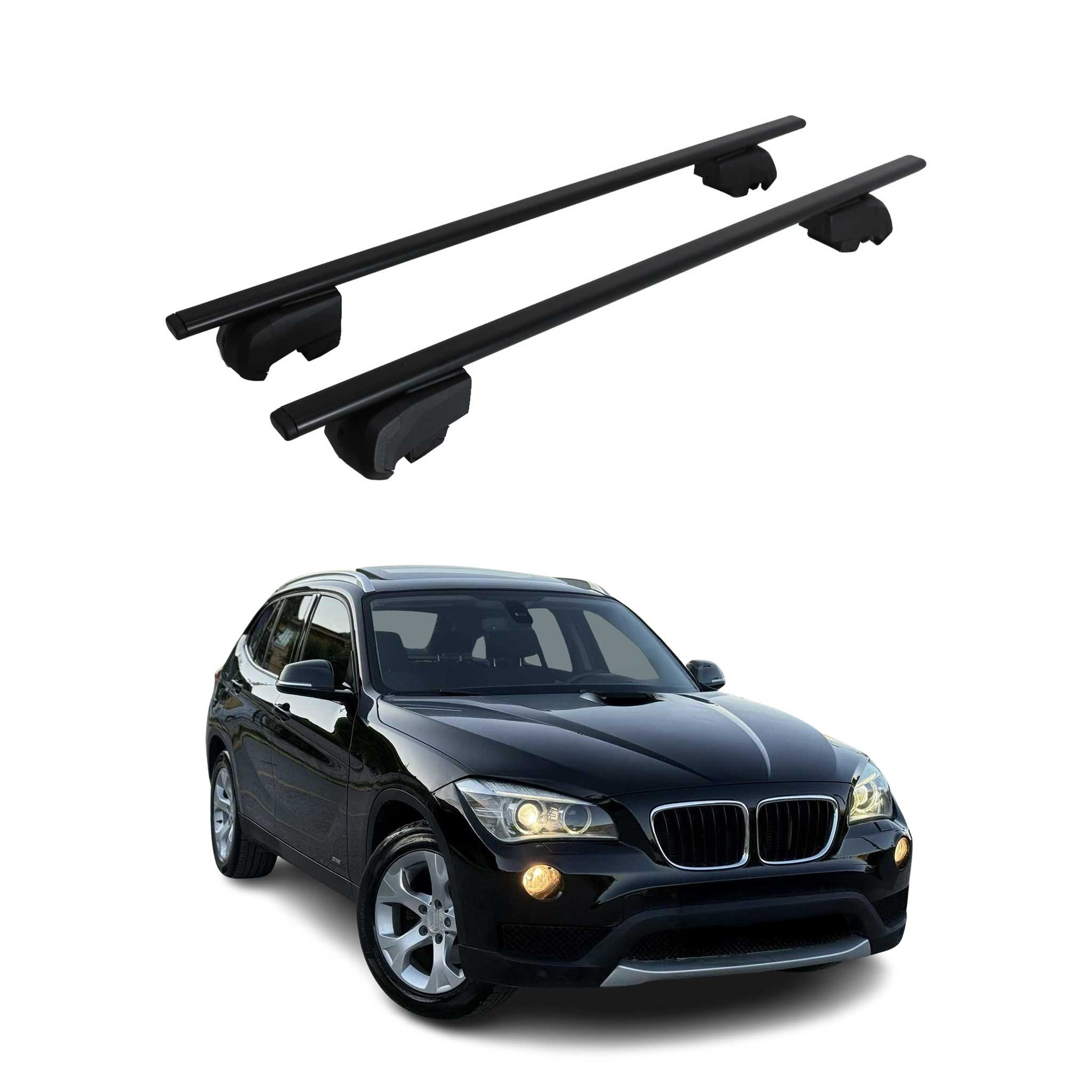 OMAC® U029378 - Black Flush-Mounted Roof Rails Cross Bars