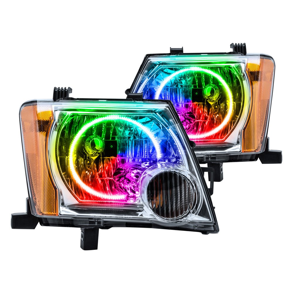 Oracle Lighting® 8903-504 - Chrome Crystal Headlights with ColorSHIFT ...