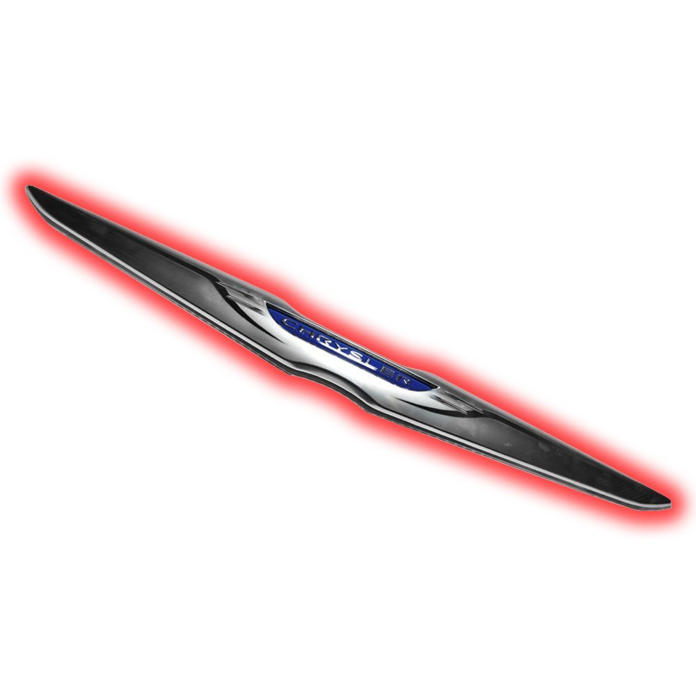 Oracle Lighting® 3019-003 - Gen 2 "Chrysler" Red LED Illuminated Rear ...