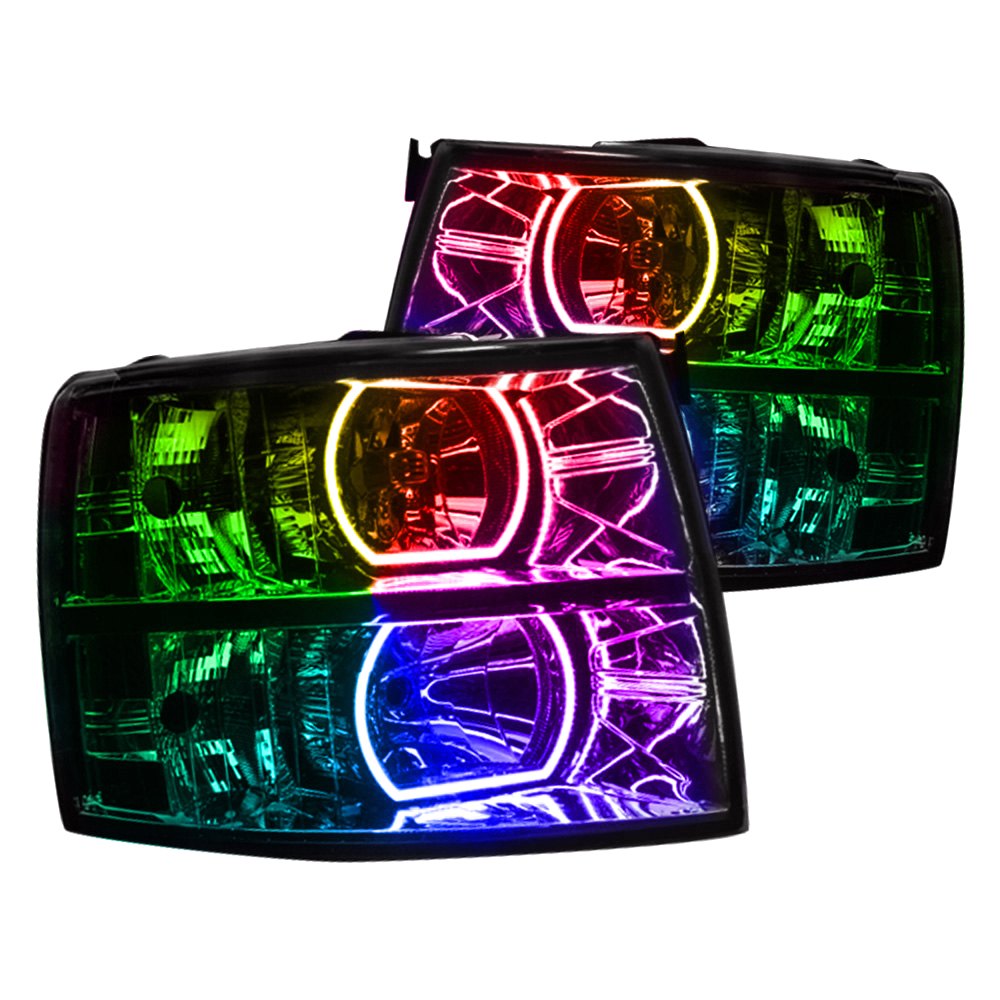 Oracle Lighting® 2358-504 - SMD Square ColorSHIFT Simple Dual Halo kit ...