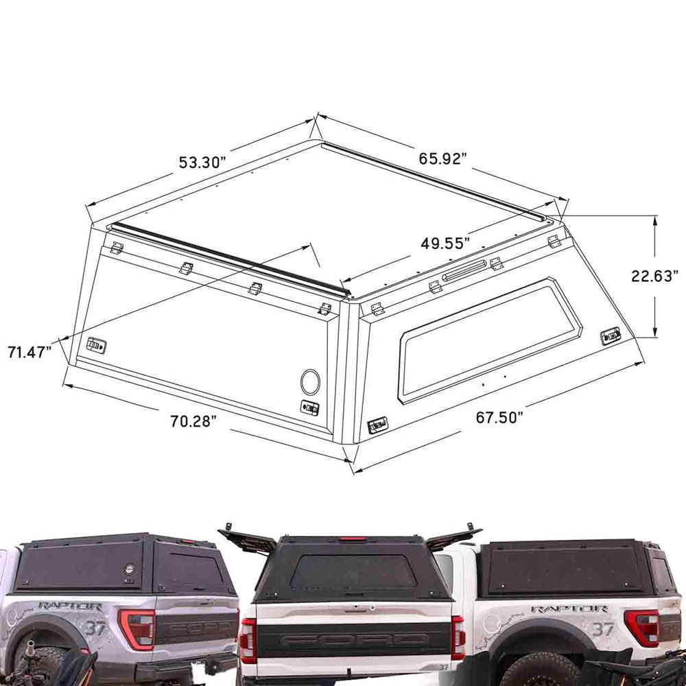 Overland® 70100004 - Expedition Truck Cap