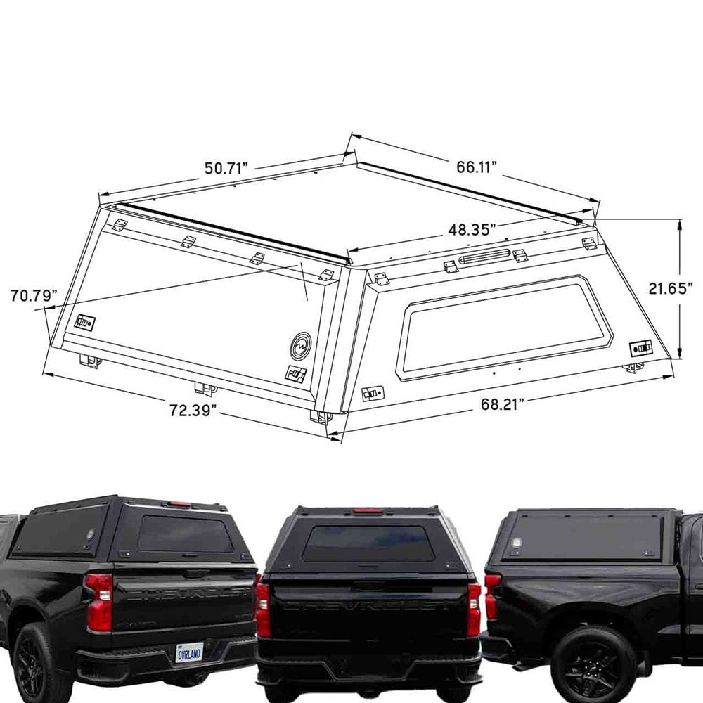 Overland® 70100008 - Expedition Truck Cap