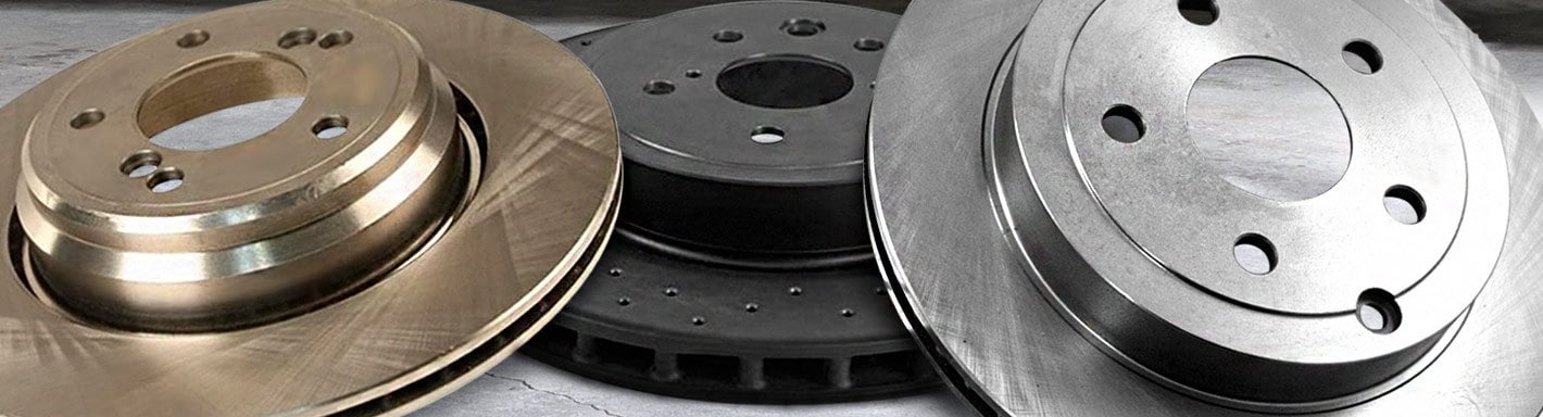 Brake Rotors - Front, Rear - Slotted, Drilled, Vented, Solid | CARiD