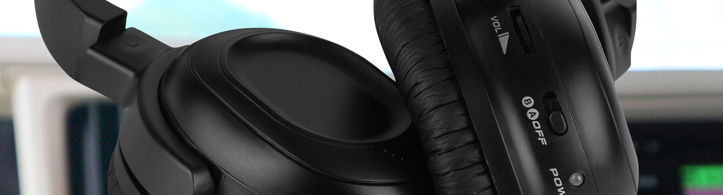 Car & Truck IR Headphones - Wireless, Dual Channel | CARiD