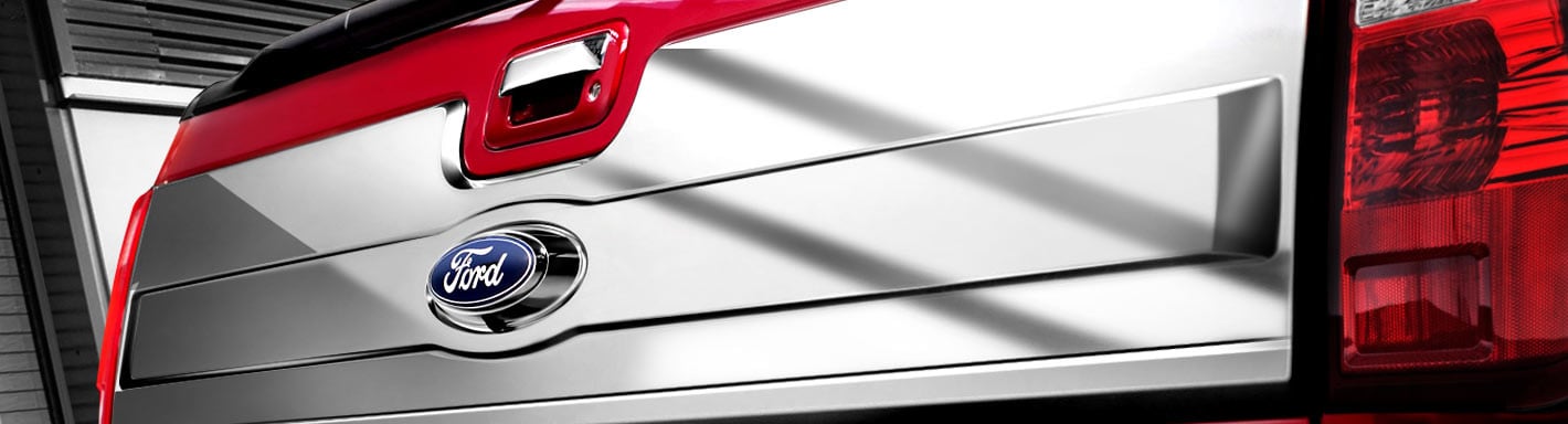 Custom Tailgate Trim - Chrome, Polished Stainless Steel, Diamond Tread