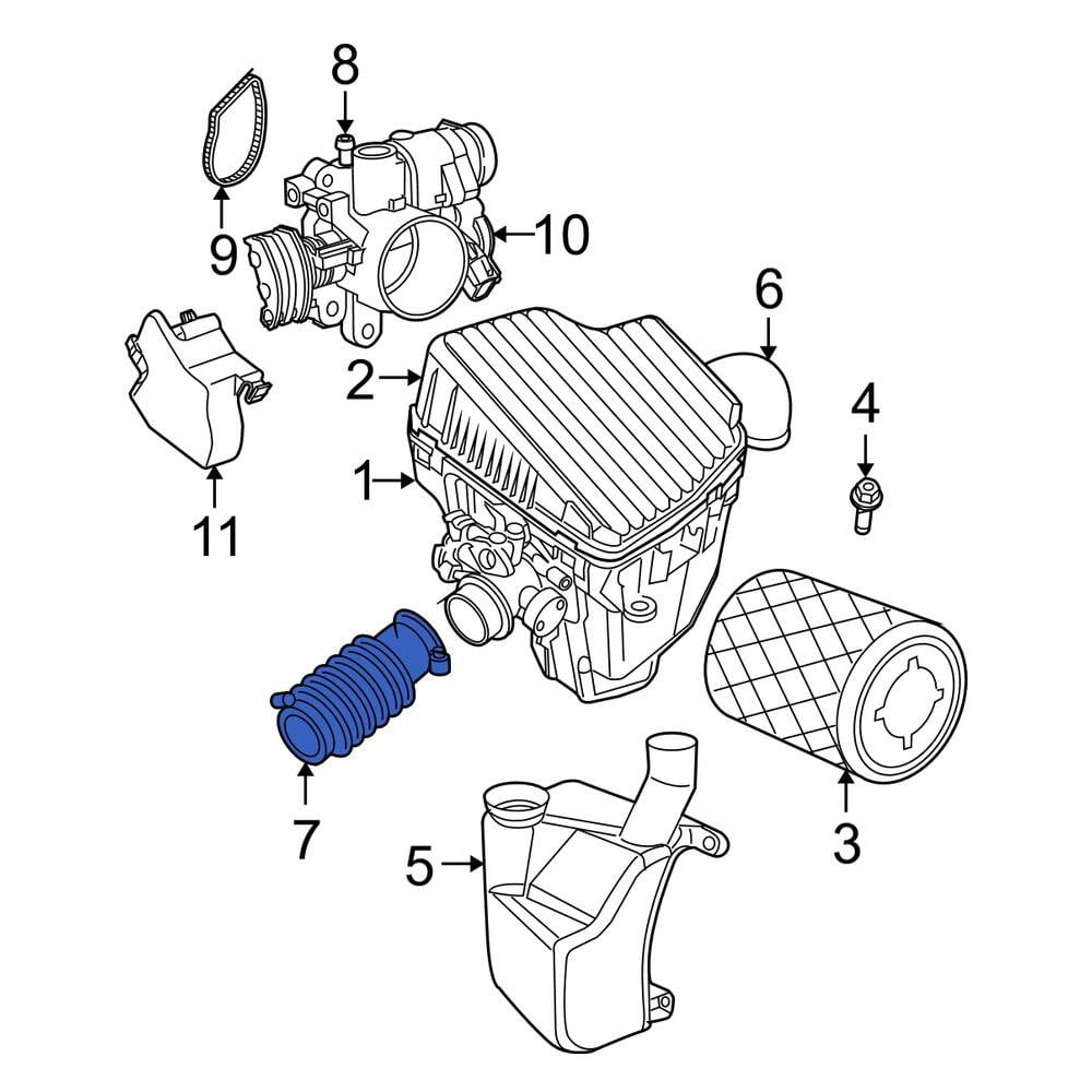 Plymouth OE 4669783AC - Engine Air Intake Hose