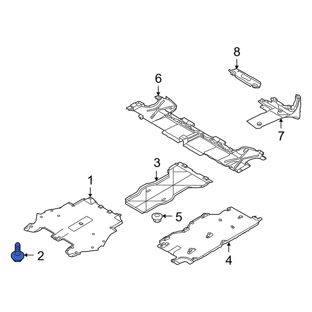 Porsche OE 9A700769800 - Rocker Panel Molding Screw