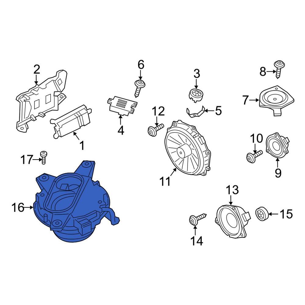 Porsche OE 99164556500 - Rear Speaker