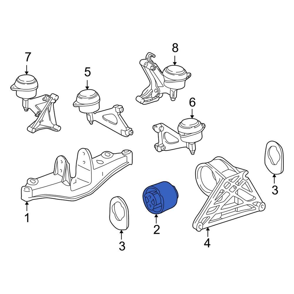 Porsche OE 98737502305 - Engine Mount