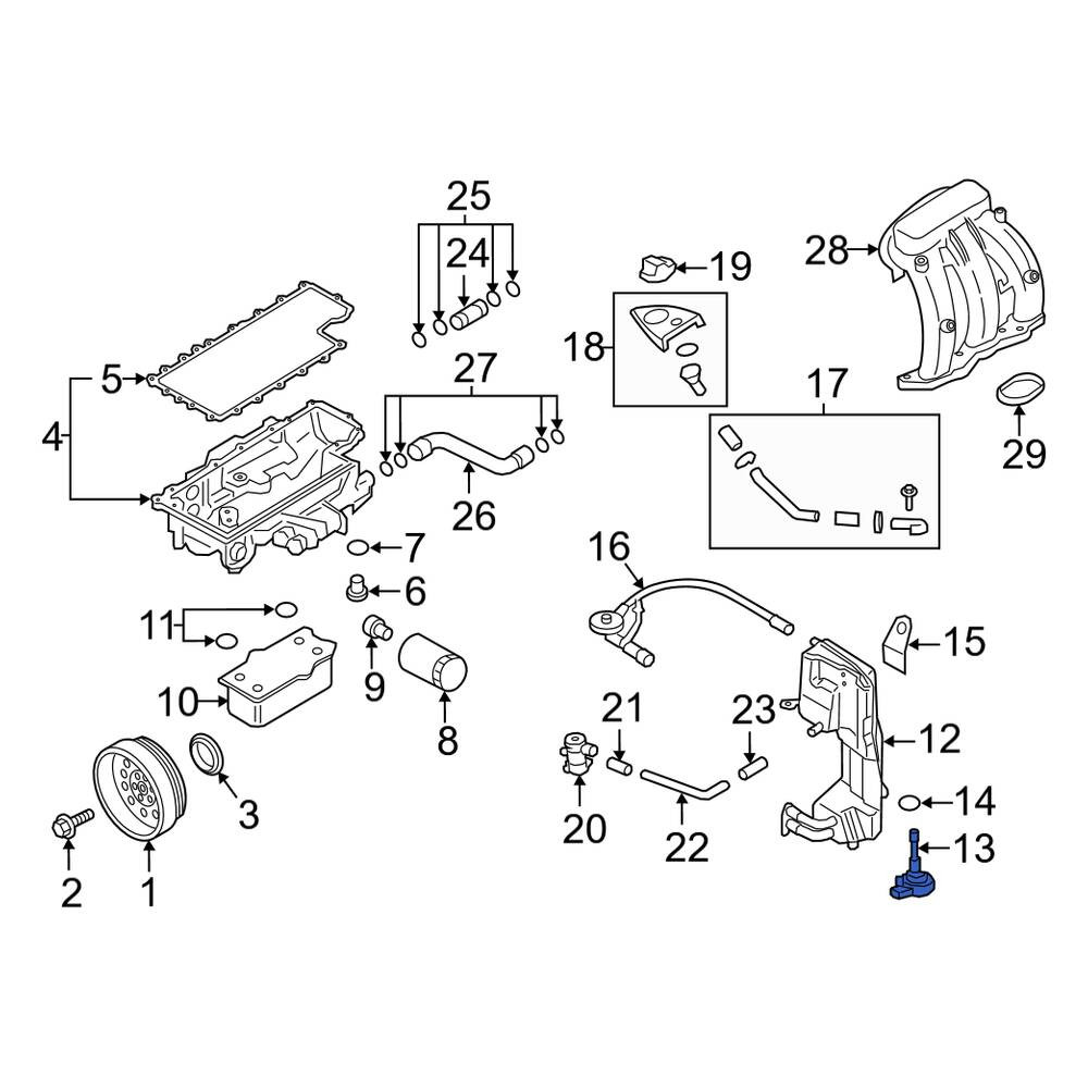 Porsche OE 95860616011 - Engine Oil Level Sensor