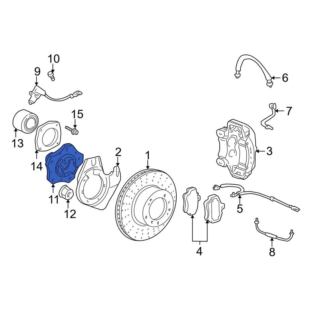 Porsche OE 99134160503 - Front Wheel Hub