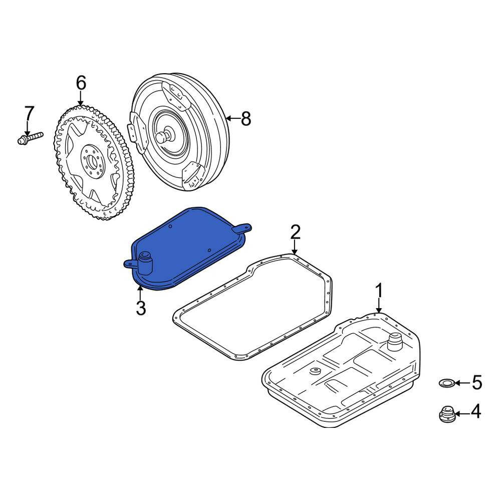 Porsche OE 7222770095 - Transmission Oil Filter