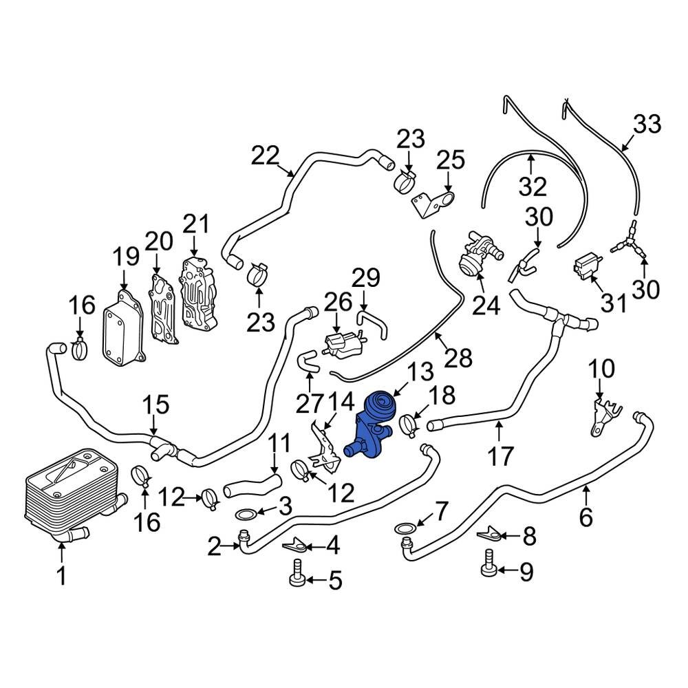 Porsche OE 9P1317233 - Automatic Transmission Oil Cooler Control Valve