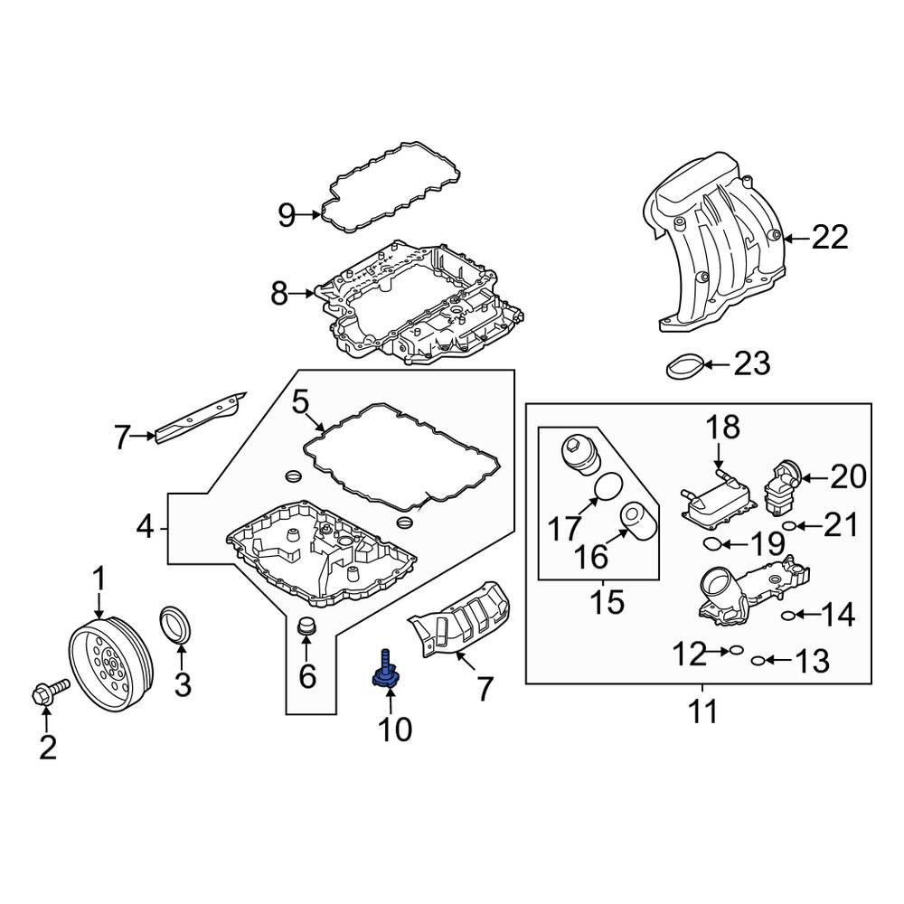Porsche OE 95860616011 - Engine Oil Level Sensor