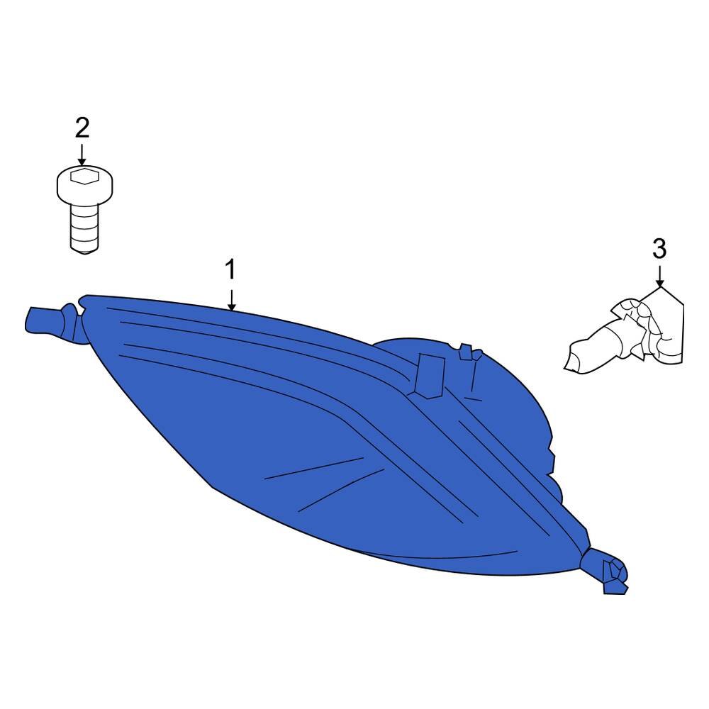 Porsche OE 95563116202 - Front Right Fog Light