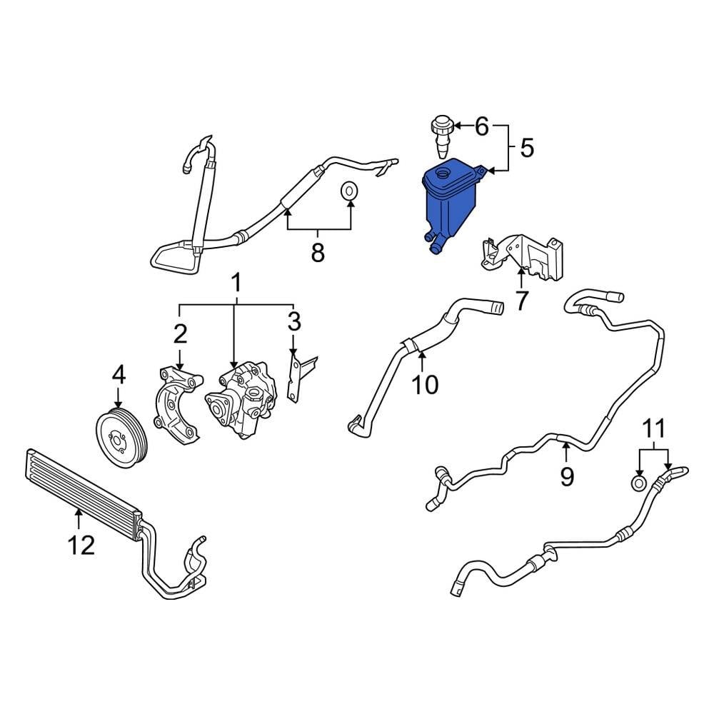 Porsche OE 95531401520 - Power Steering Reservoir