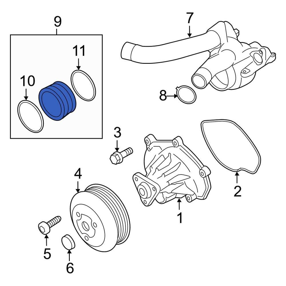 Porsche OE 94810603404 - Engine Coolant Thermostat