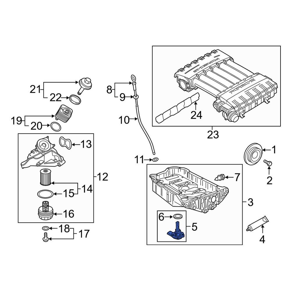 Porsche OE 95860616011 - Engine Oil Level Sensor