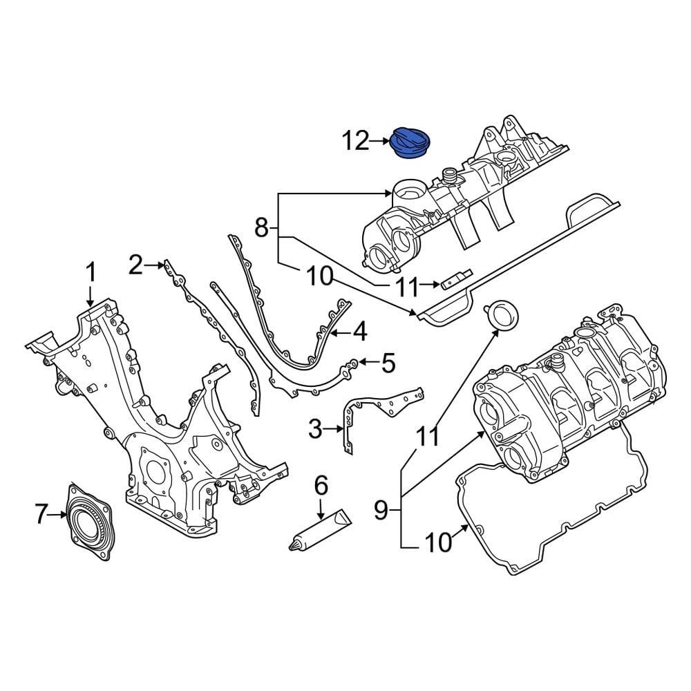 Porsche OE 95510448500 - Engine Oil Filler Cap