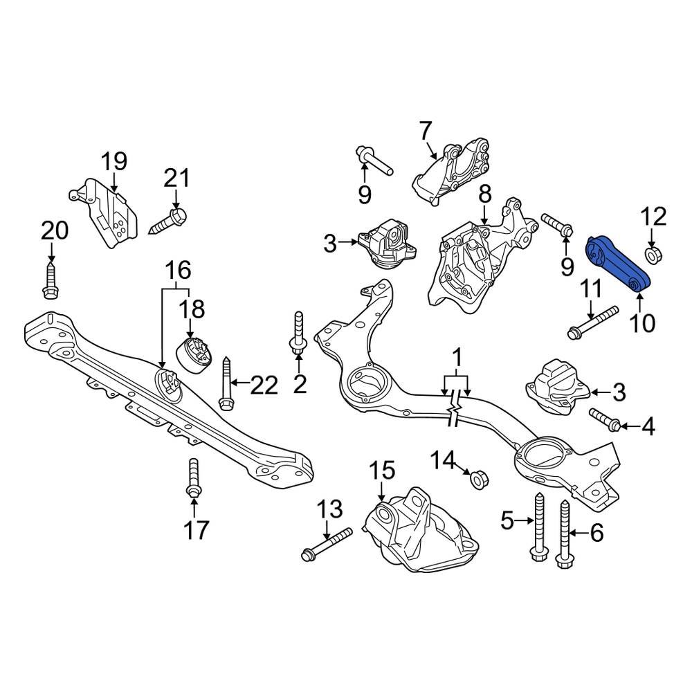Porsche OE 9A7199331A - Engine Support Rod
