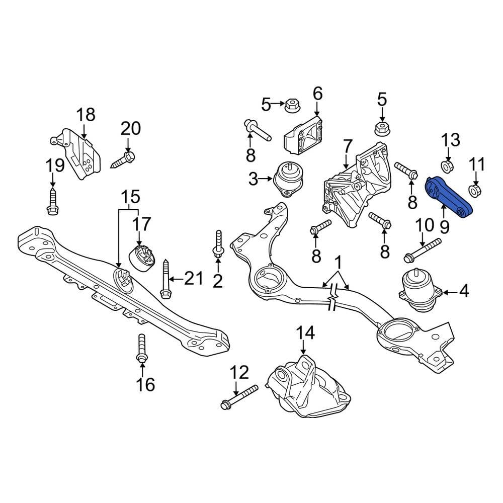 Porsche OE 9A7199331A - Engine Support Rod
