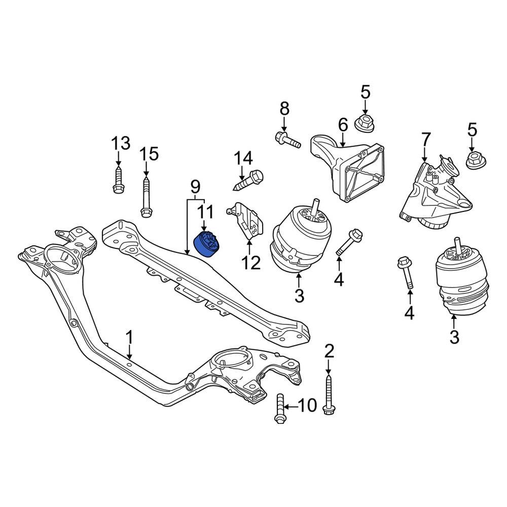 Porsche OE 95837505710 - Manual Transmission Mount