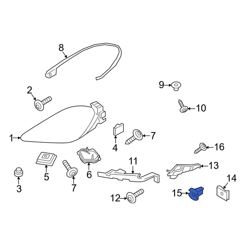 Porsche OE WHT004935 - Bumper Cover Nut