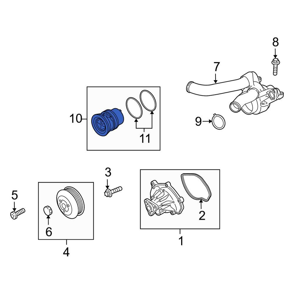 Porsche OE 94810603404 - Engine Coolant Thermostat