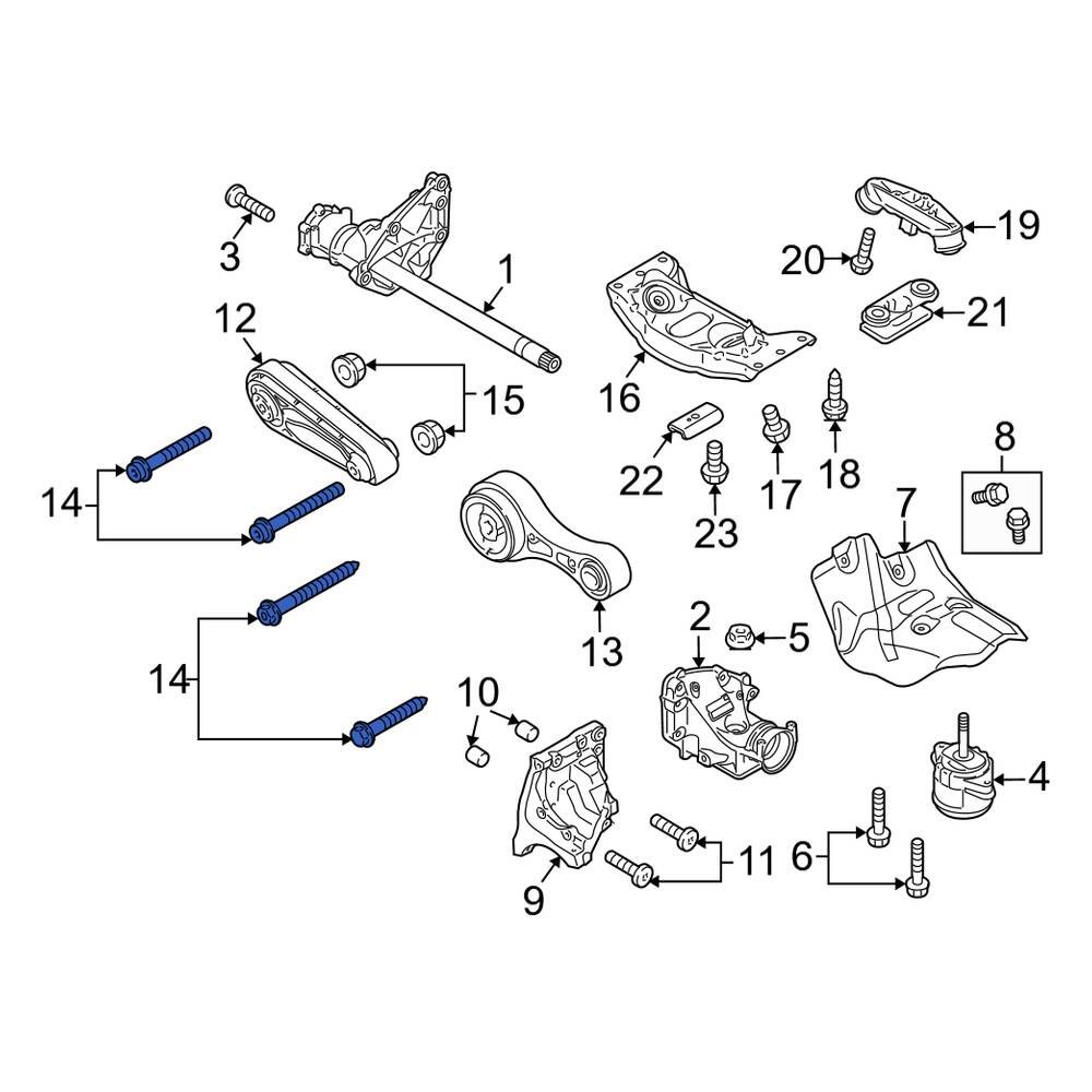 Porsche OE WHT004595 - Upper Engine Mount Bolt