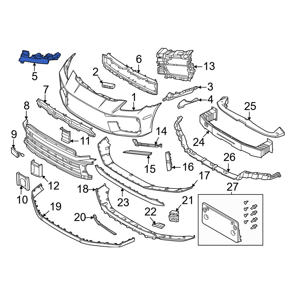 Porsche OE 976807348 - Front Right Headlight Bracket