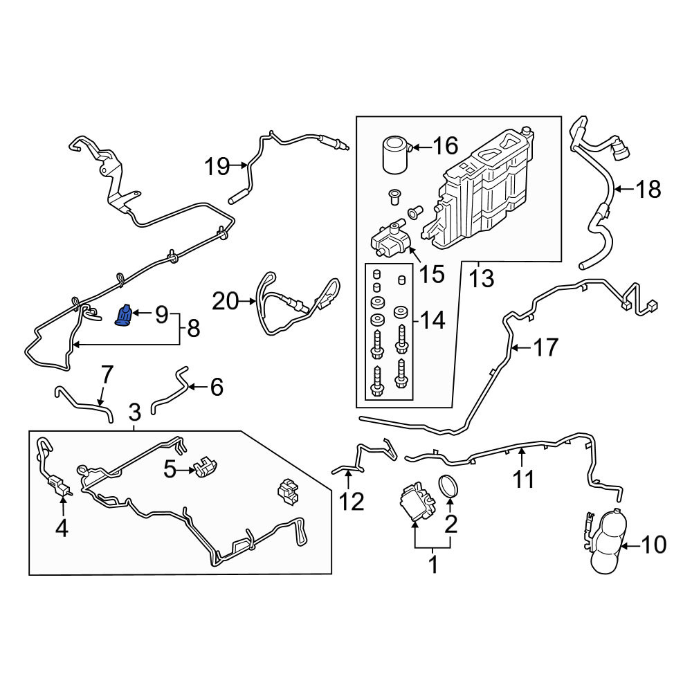 Porsche OE 9A7906283 - Secondary Air Injection Control Valve
