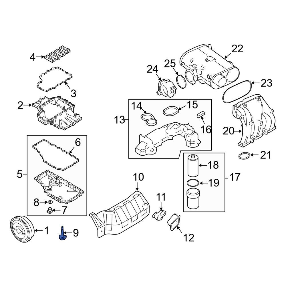 Porsche OE 95860616011 - Engine Oil Level Sensor